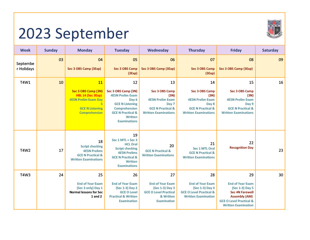 School Calendar